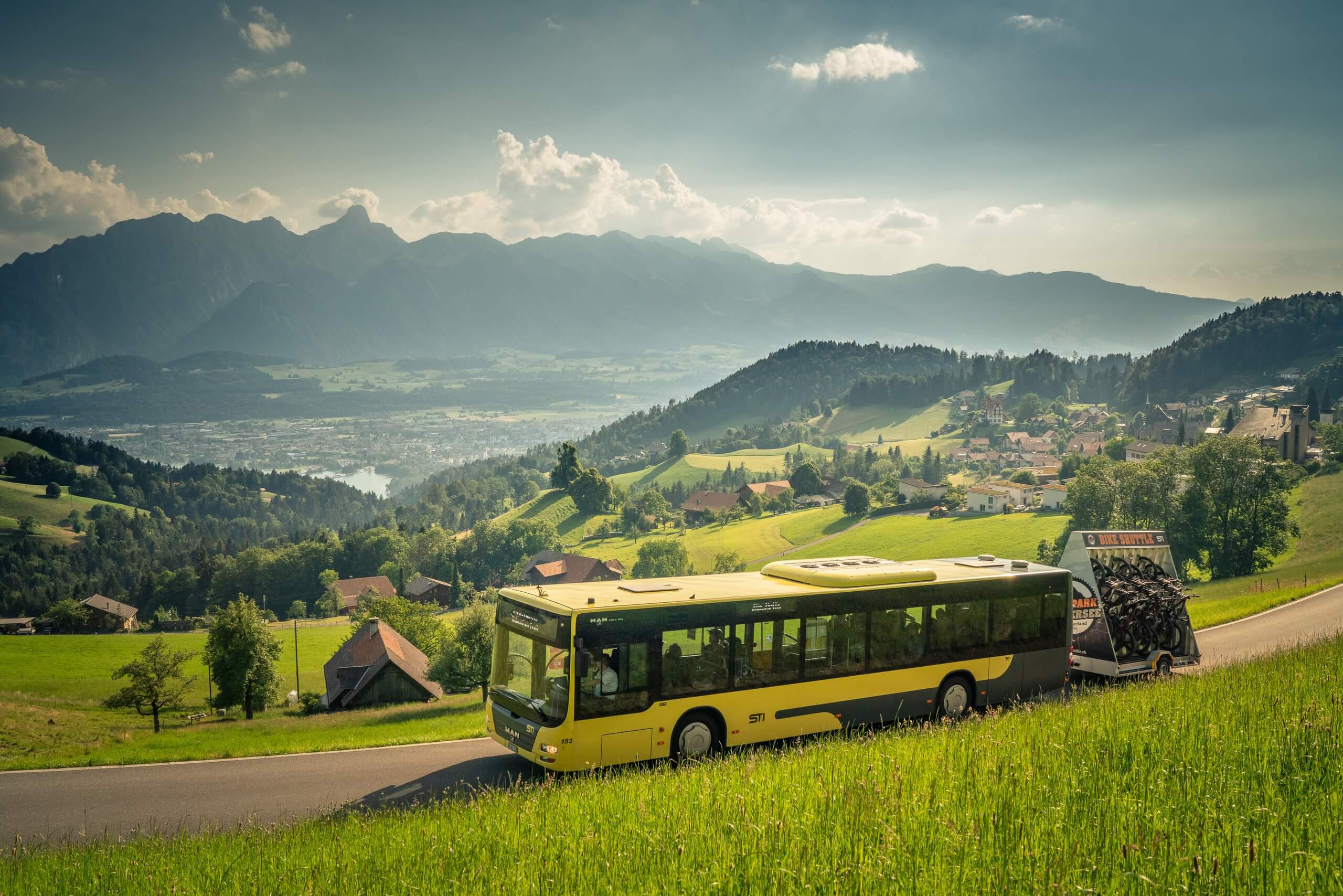 Bike-Shuttle STI zum Rabenfluh Trail in Thun