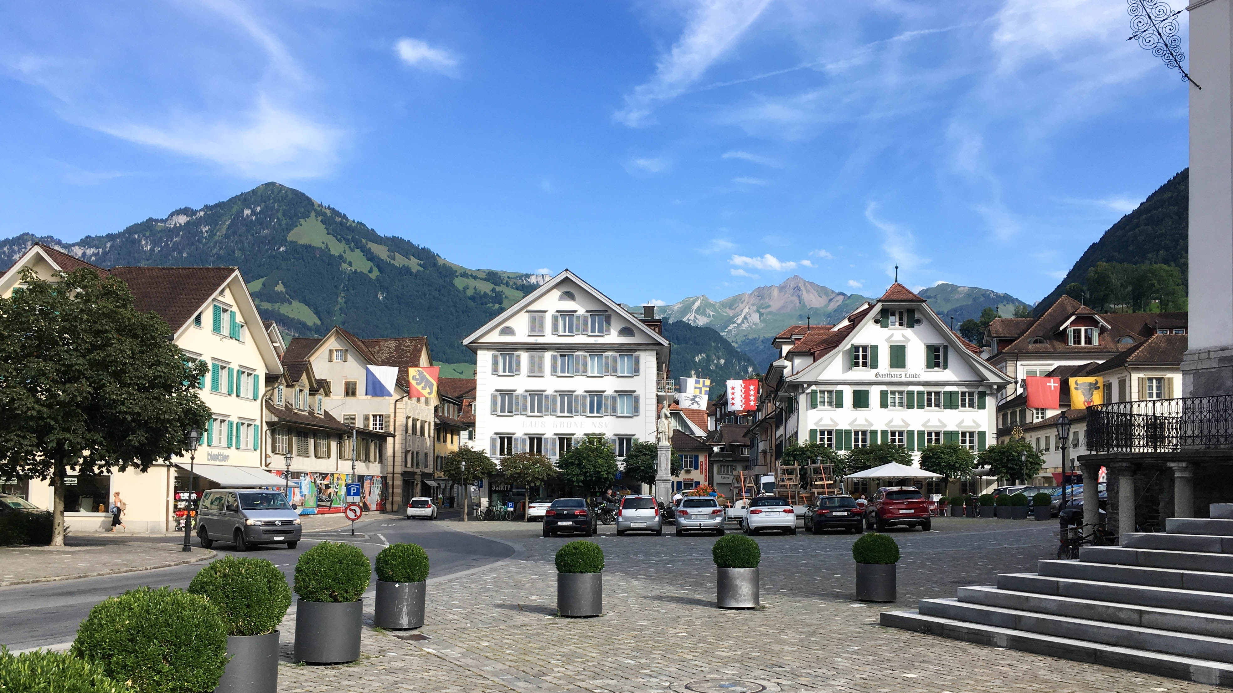 Stans village square