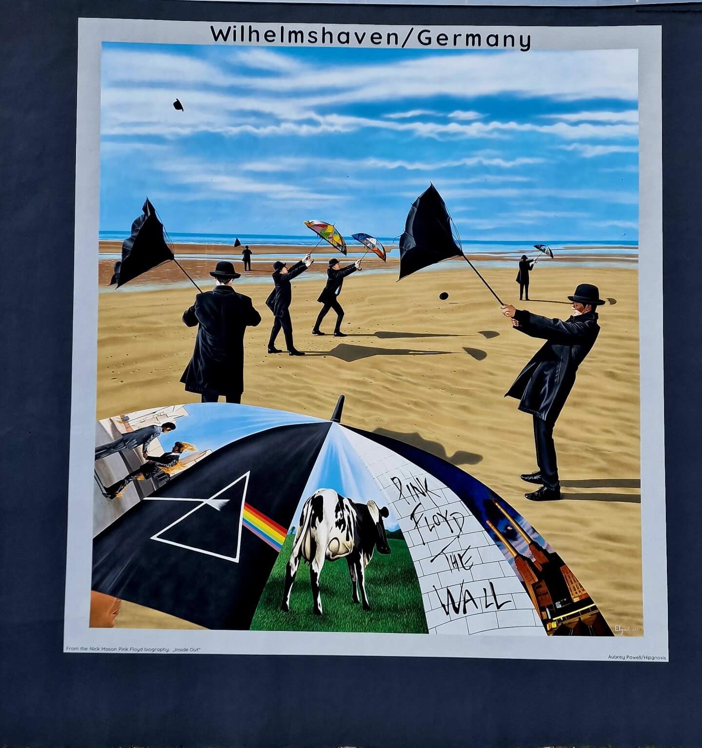 Wandgemälde "Pink Floyd"