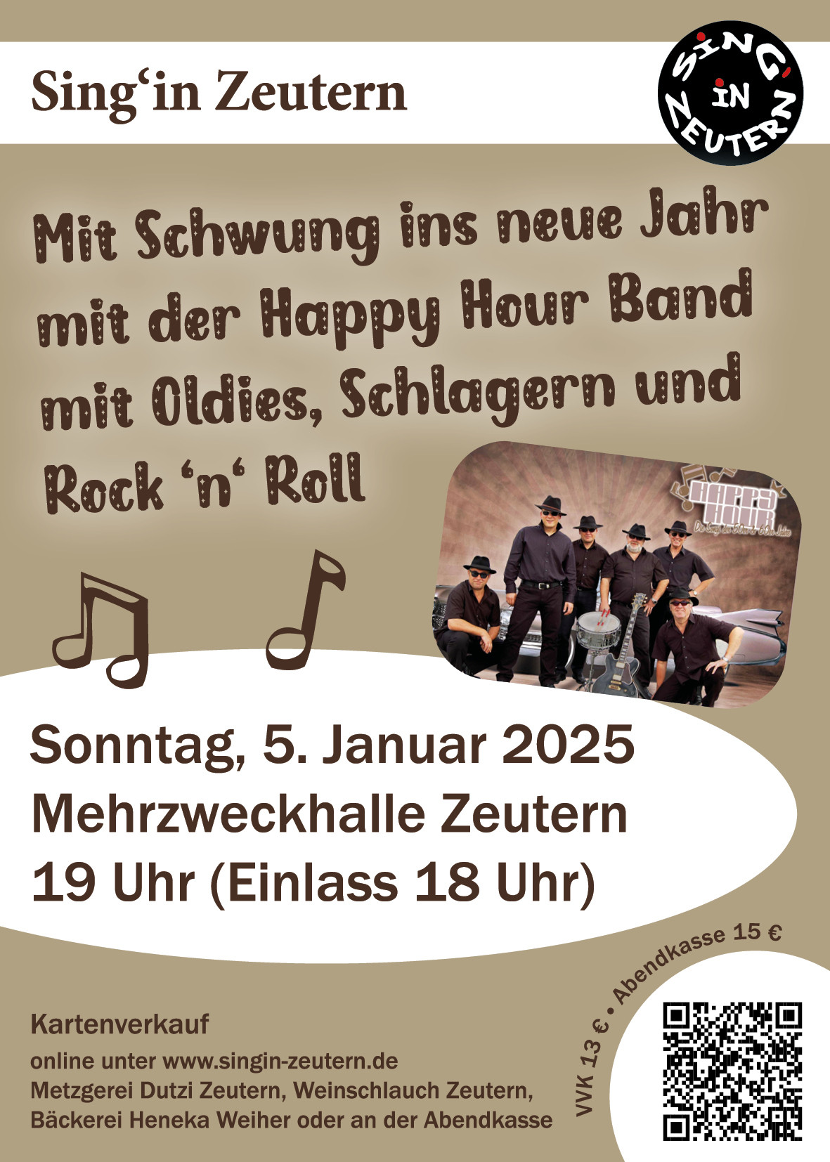 Mit Schwung ins neue Jahr – Happy Hour Band in Zeutern
